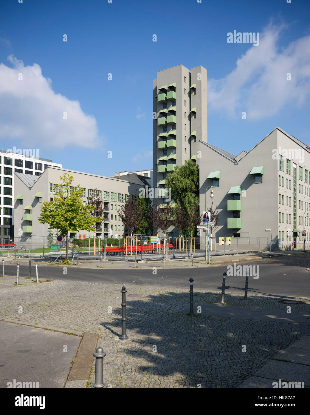 Berlin. Germany. Kreuzberg Tower on Charlottenstraße, designed by ...