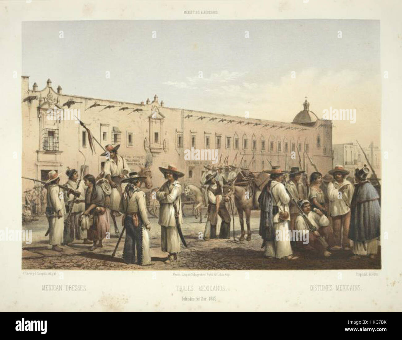 'Chinacos en la Guerra De Reforma' by Casimiro Castro depicts the ...