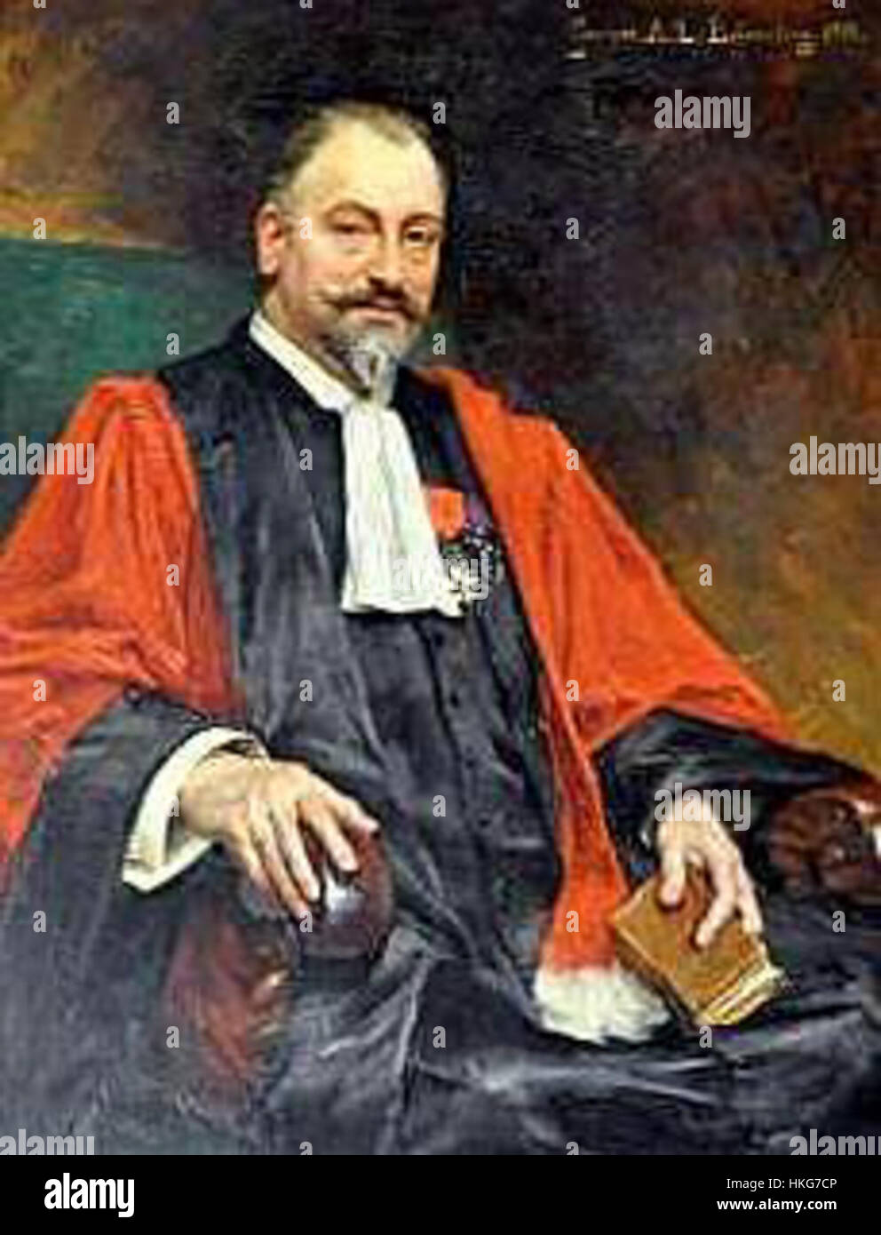 *Portrait de magistrat* is a historical painting depicting a magistrate ...