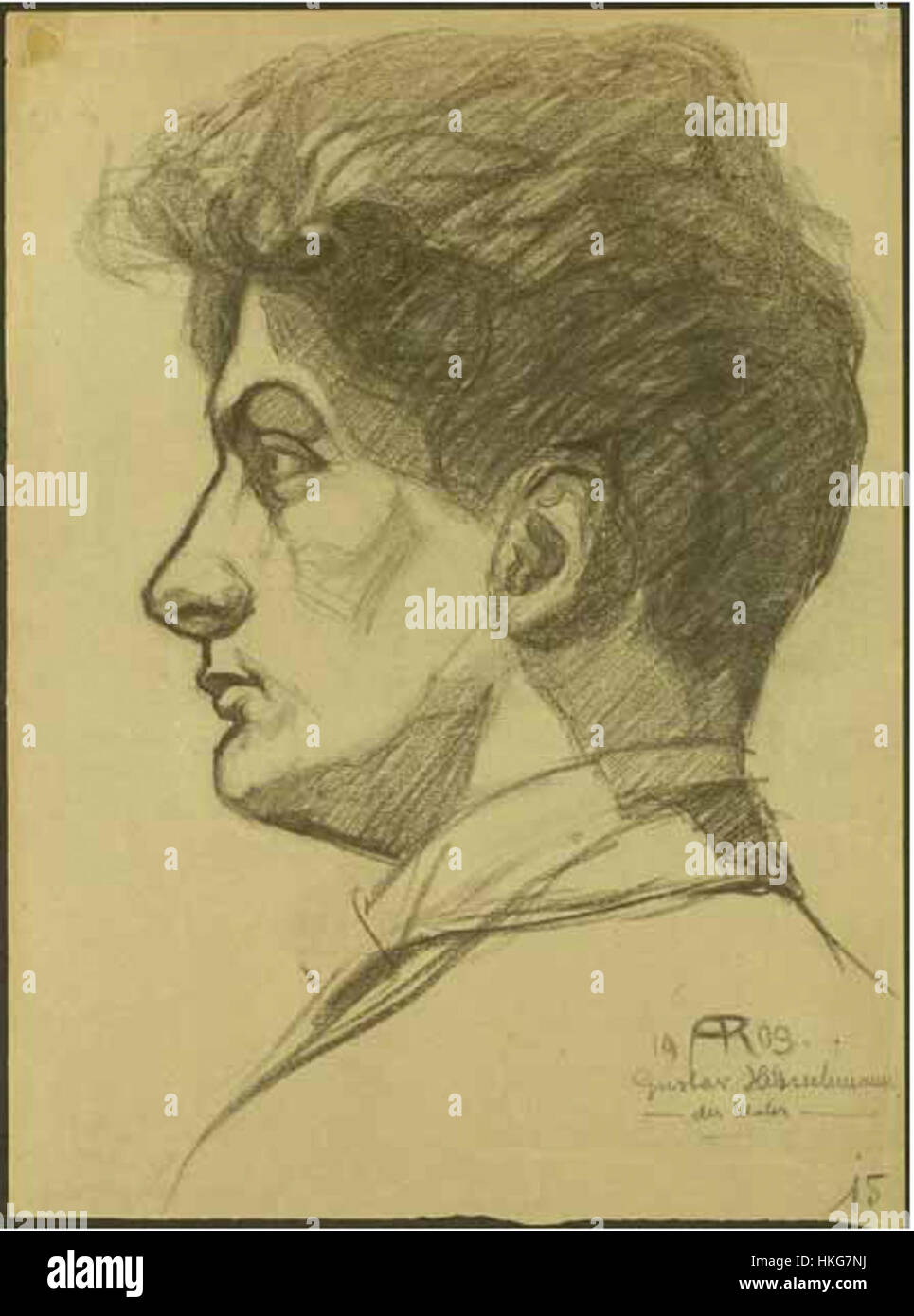 The artwork by August Gustav Henselmann presents a detailed and ...