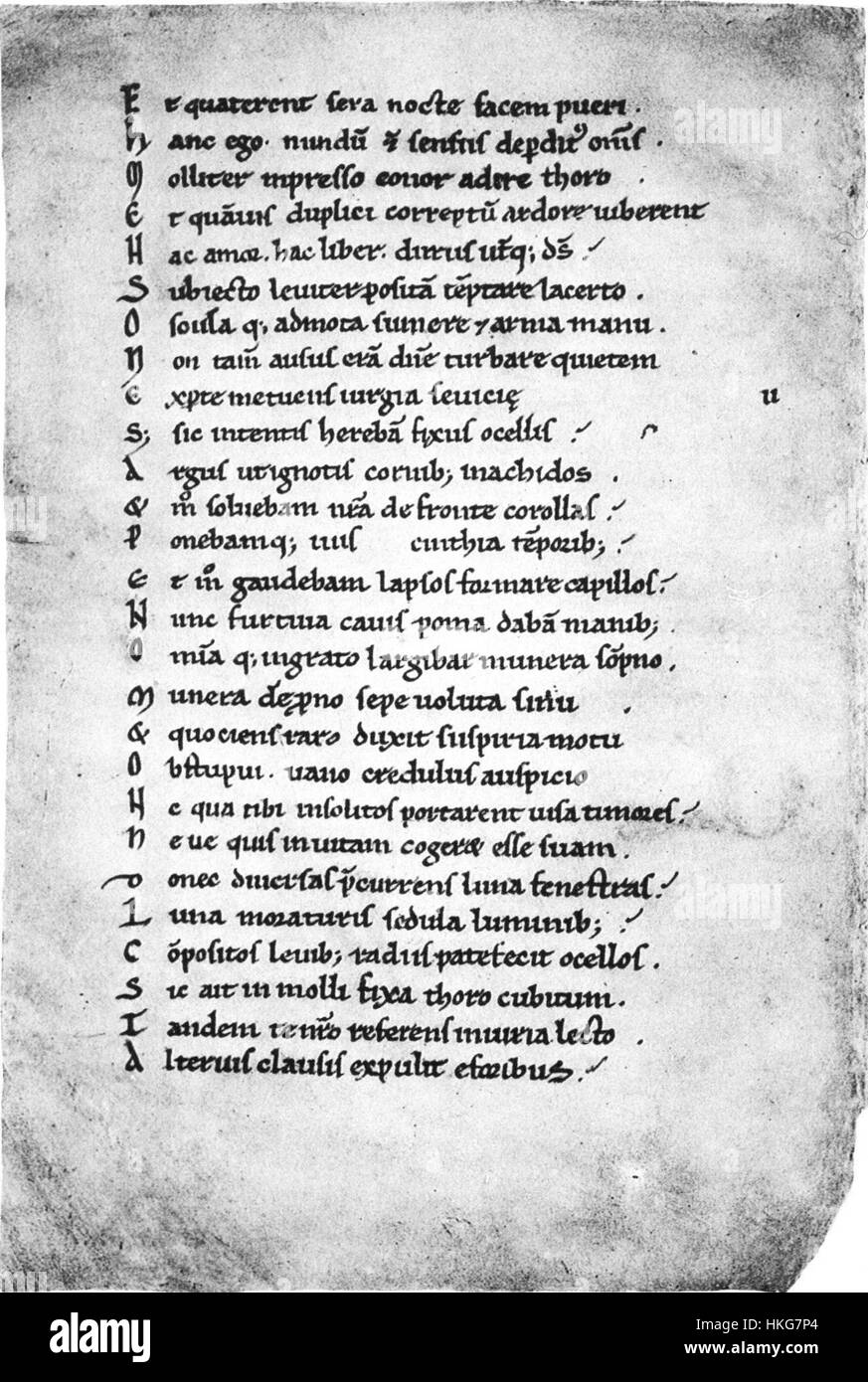 The artwork titled 'Propertius, Gudianus 224' is an ancient Roman ...