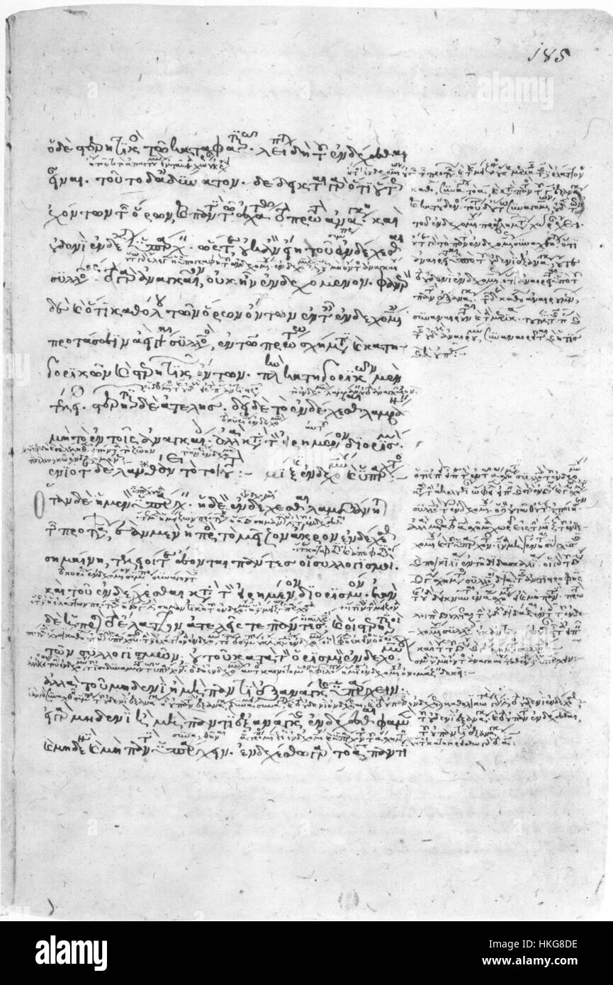 Aristotle manuscript hi-res stock photography and images - Alamy