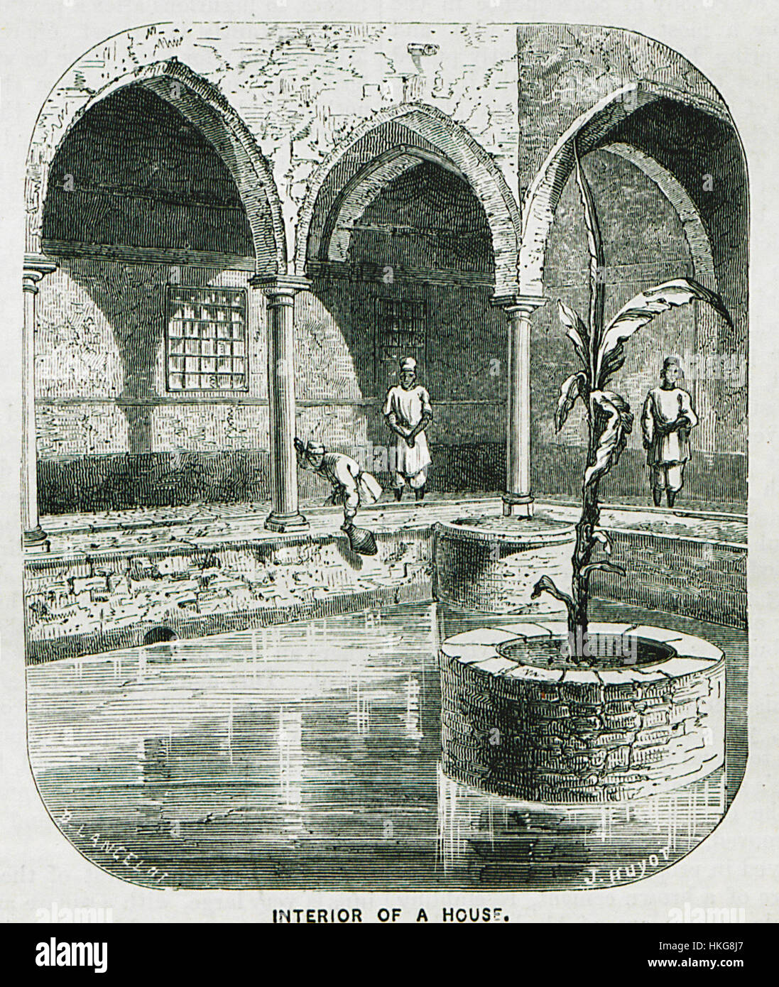 William Francis Ainsworth's 1870 painting 'Interior of a House ...