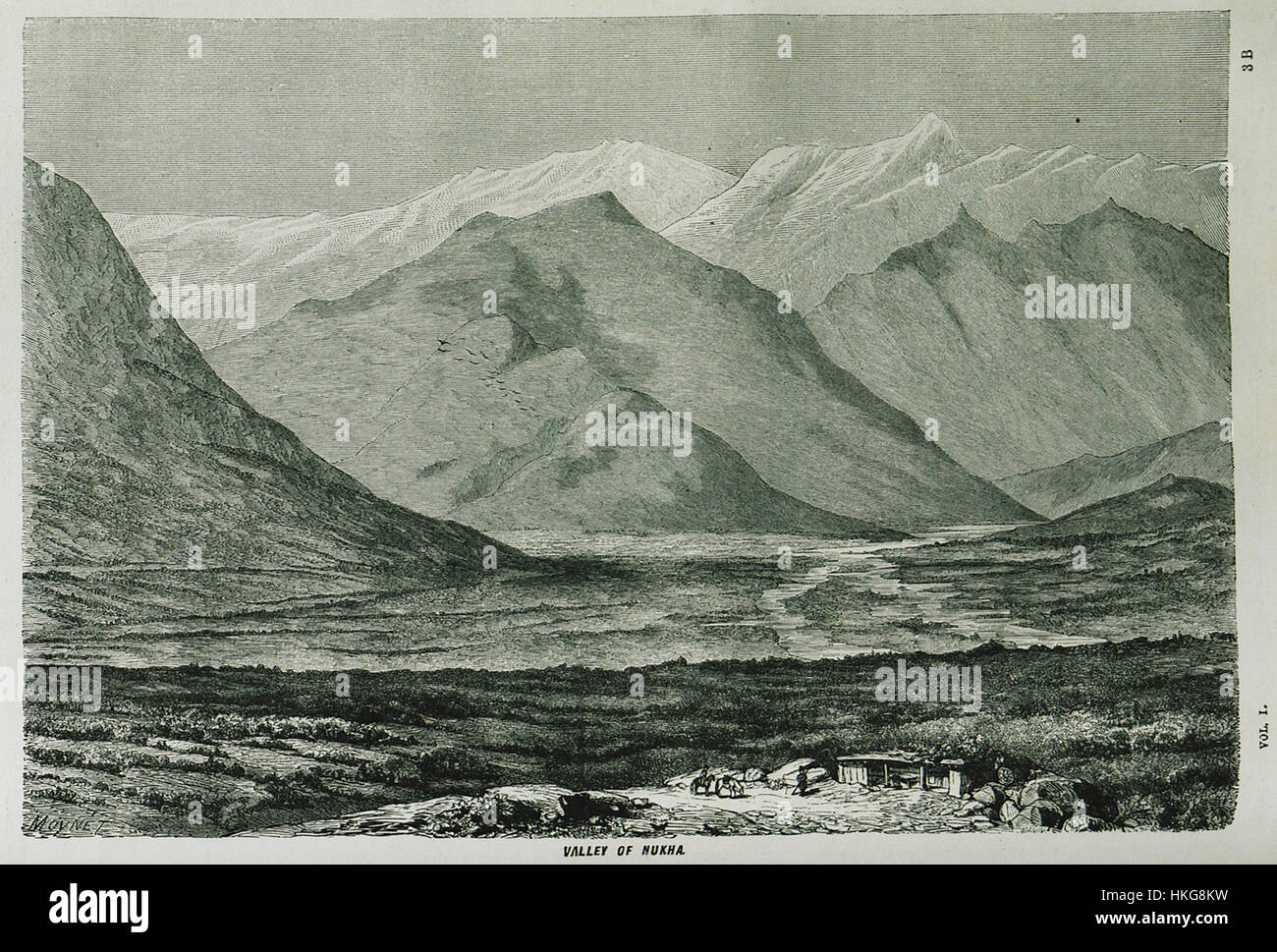William Francis Ainsworth’s 1870 painting 'Valley of Nukha' portrays ...