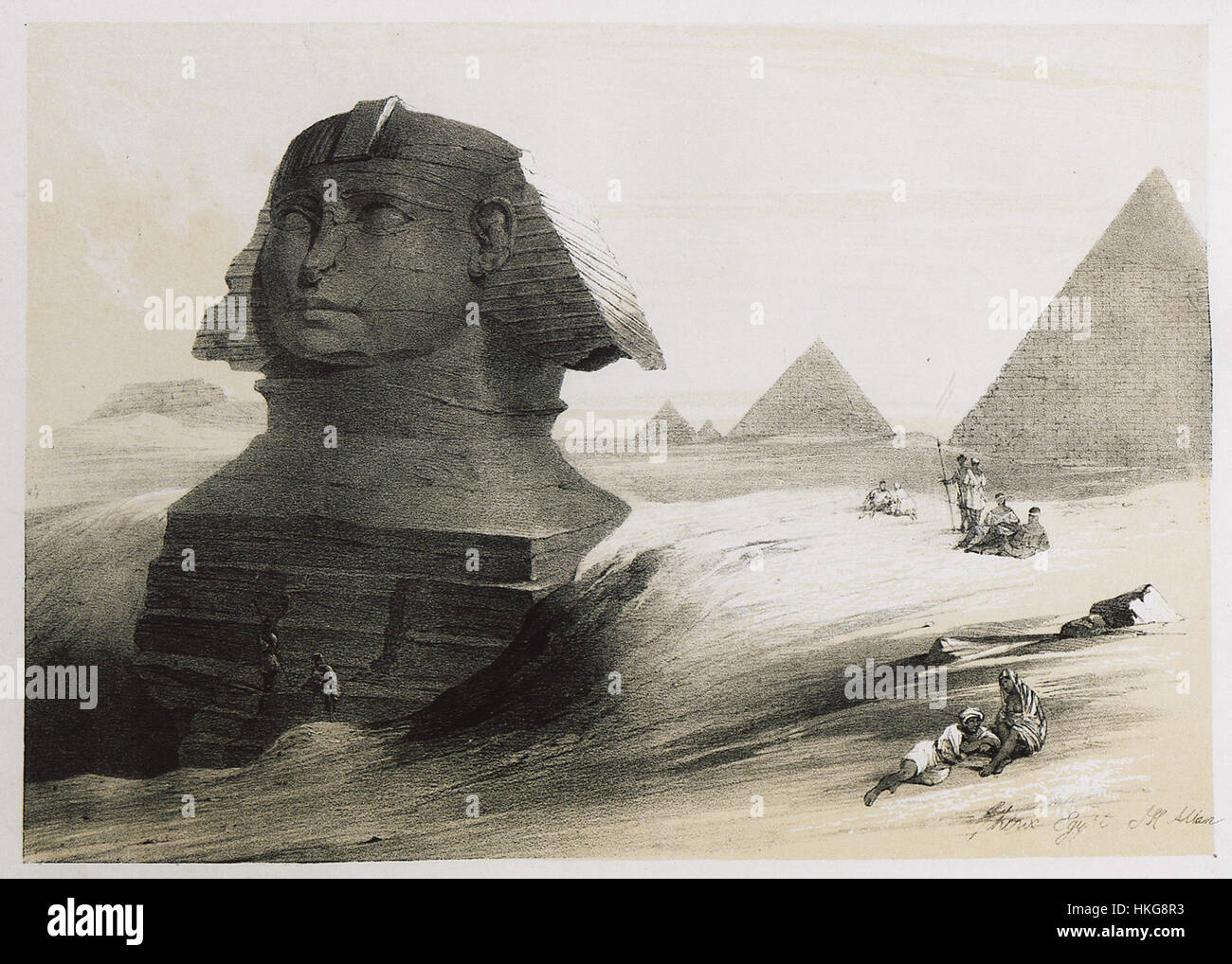 'Sphinx' by Allan John H, painted in 1843, features a dramatic portrait ...