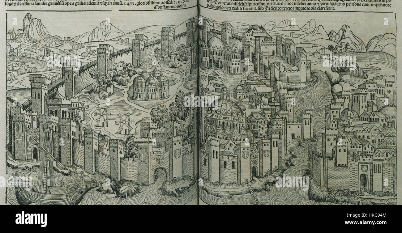 Constantinople map byzantine hi-res stock photography and images - Alamy