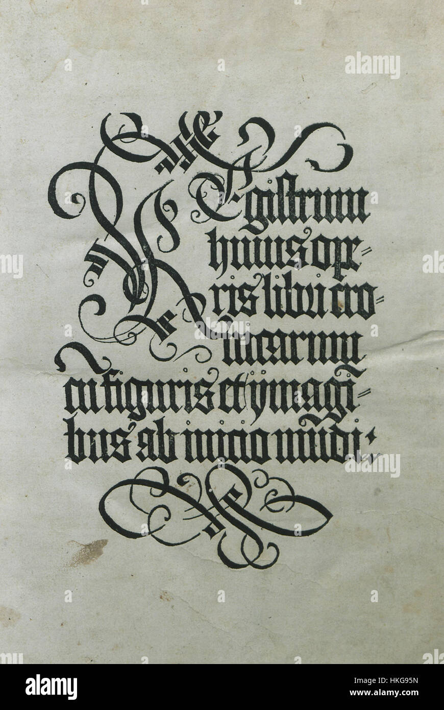 The title page of Hartmann Schedell's 1493 'Nuremberg Chronicle,' an ...