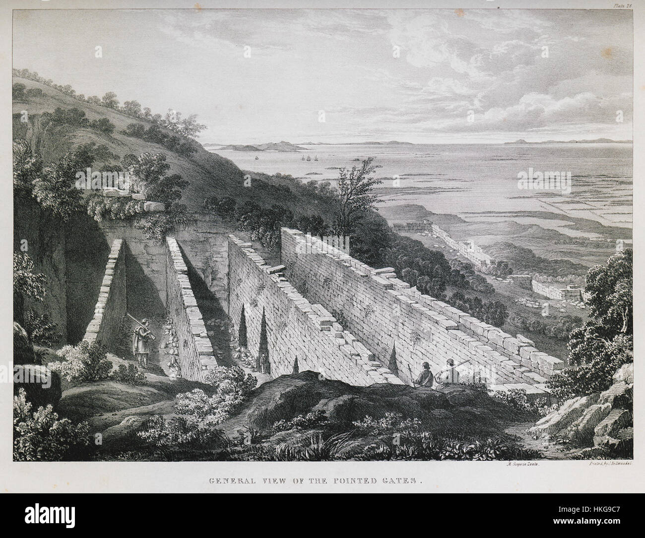 Edward Dodwell's 1834 painting of the pointed gates captures the ...