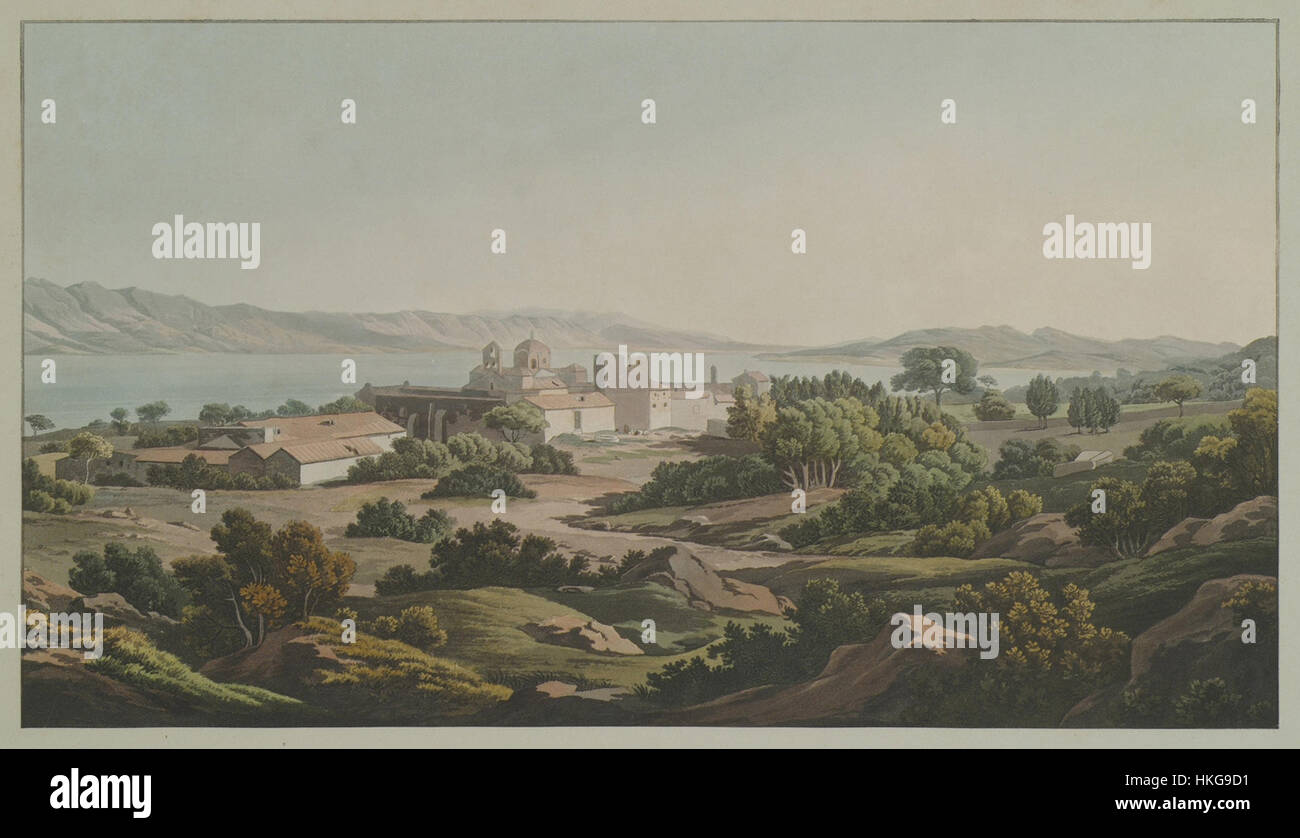 The painting by Edward Dodwell from 1819 depicts the Monastery of ...