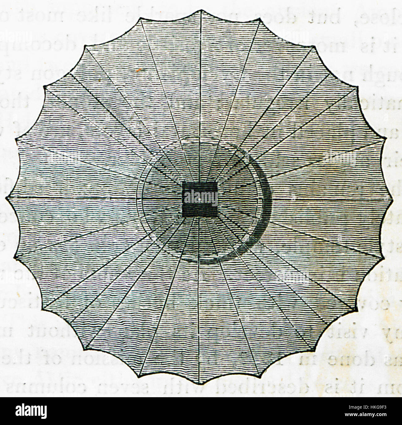 A 1819 sketch of a section of a capital from the ancient site of ...