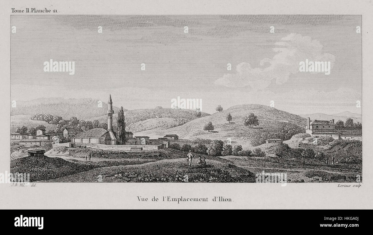 'Vue de l'emplacement d'Ilion' by Gabriel Florent Auguste De Choiseul ...