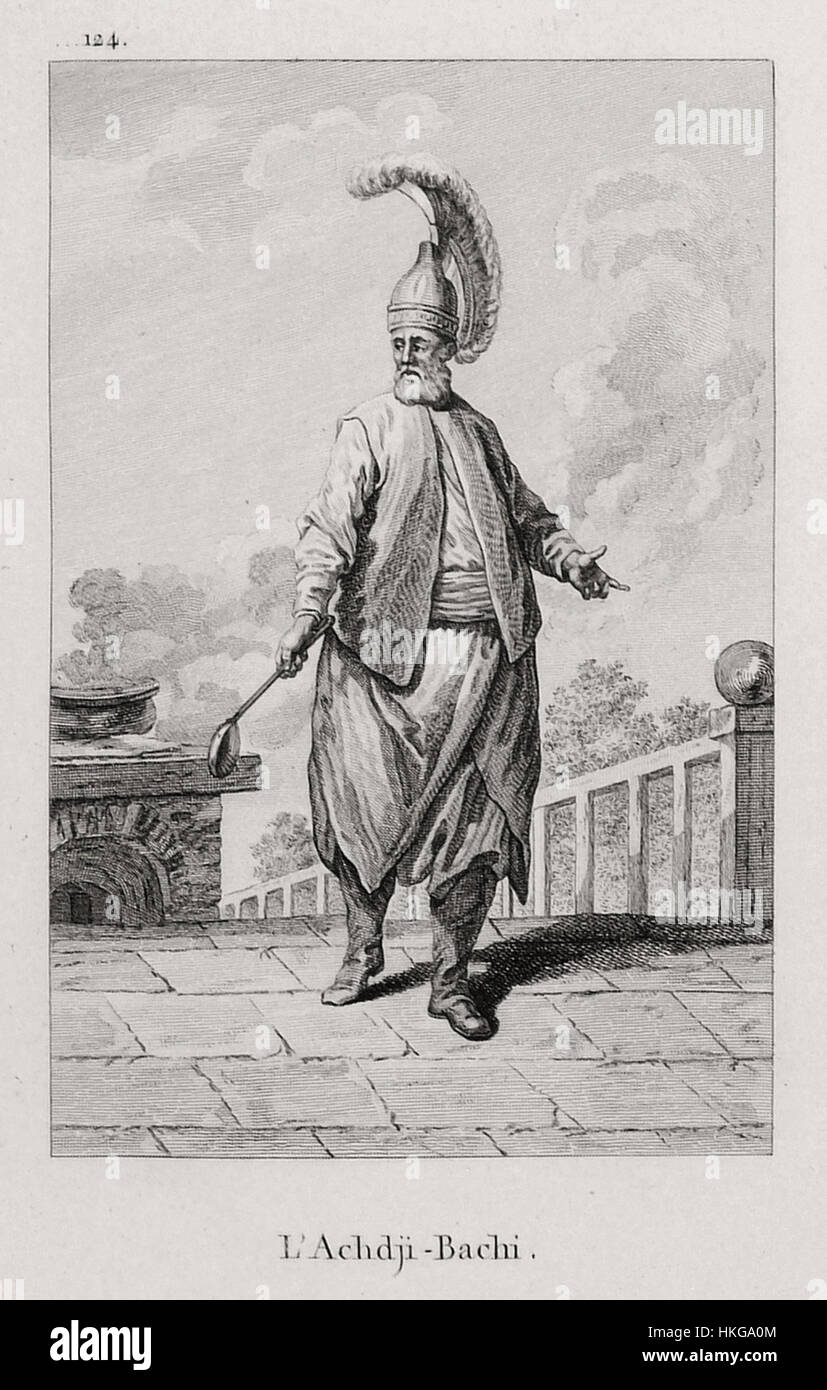 This 1822 portrait by Gabriel Florent Auguste De depicts L'Achdji Bachi ...