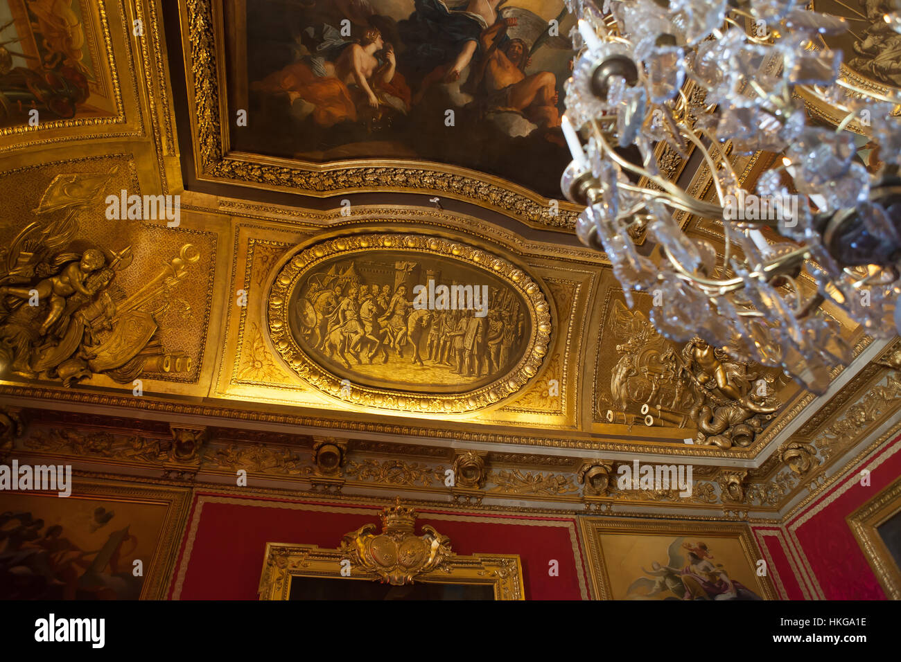 VERSAILLES FRANCE JULY 06 : Interiors, architectural details an ...