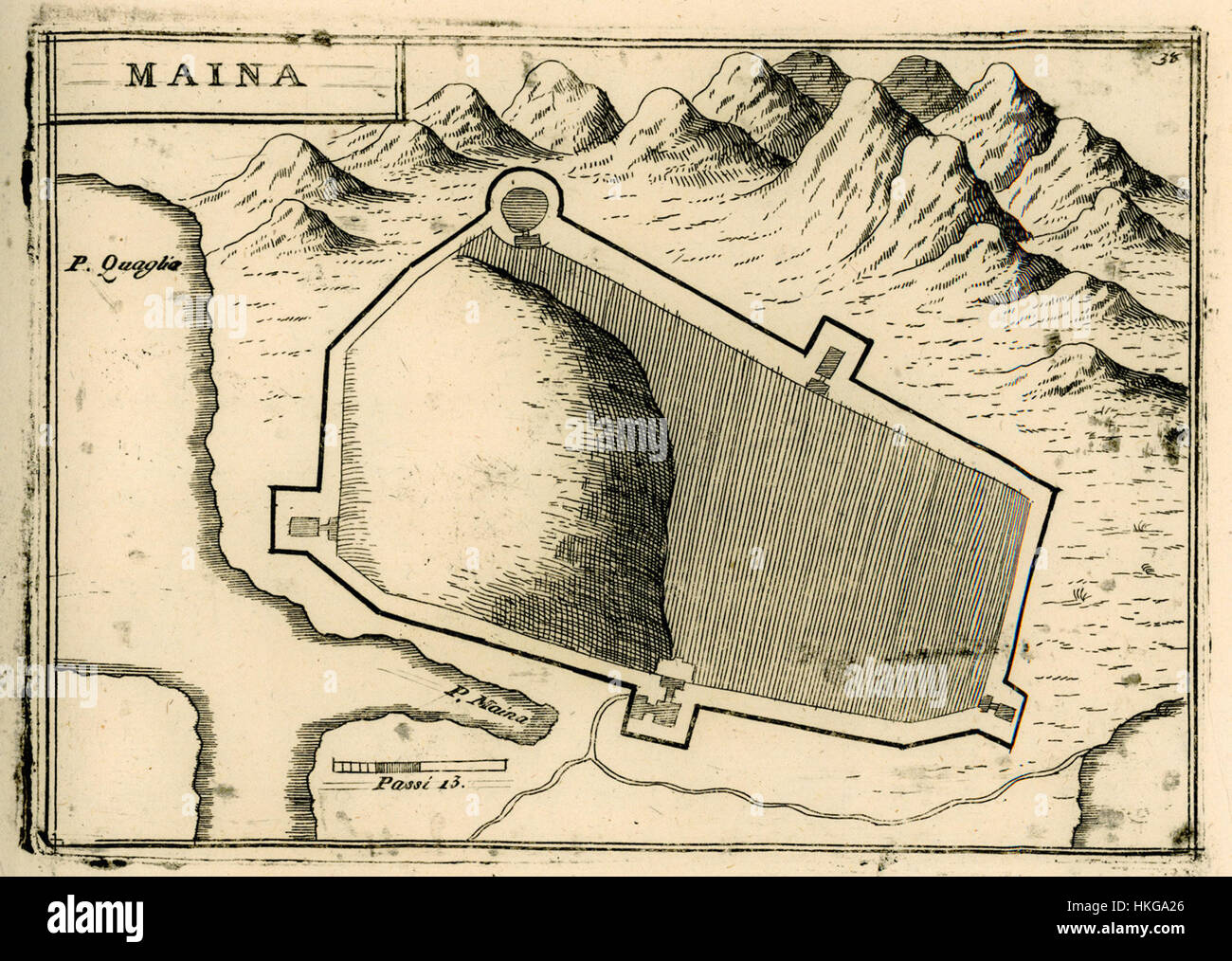 The map by Vincenzo Coronelli, created in 1688, showcases the ...