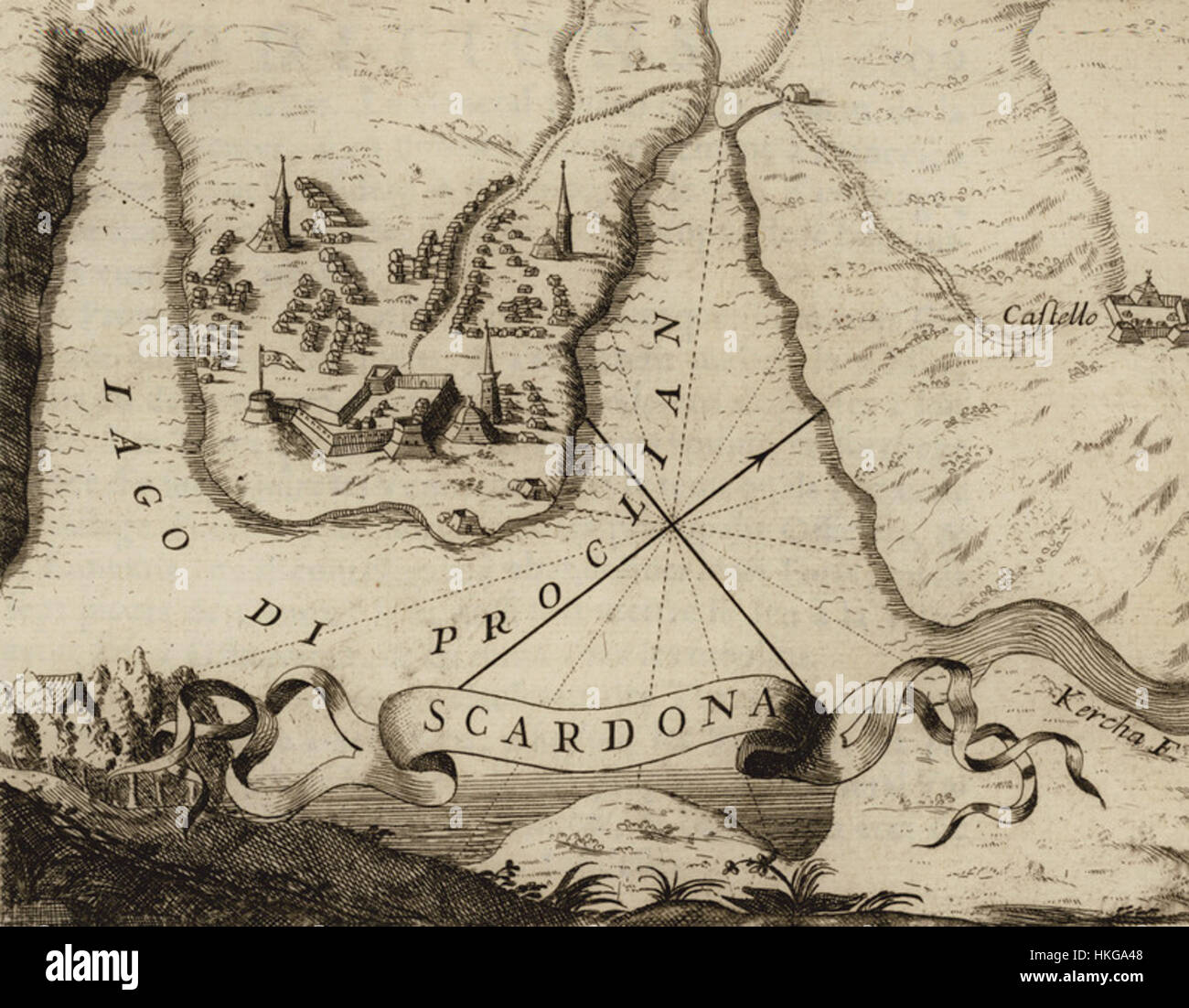 An 1687 map by Vincenzo Coronelli, a renowned Venetian cartographer ...
