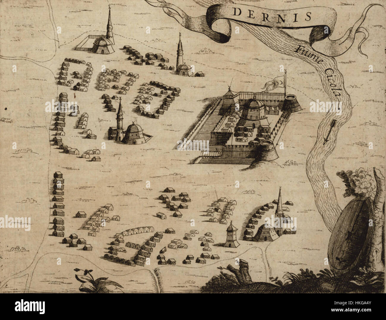This 1687 map by Vincenzo Coronelli, known for its intricate details ...