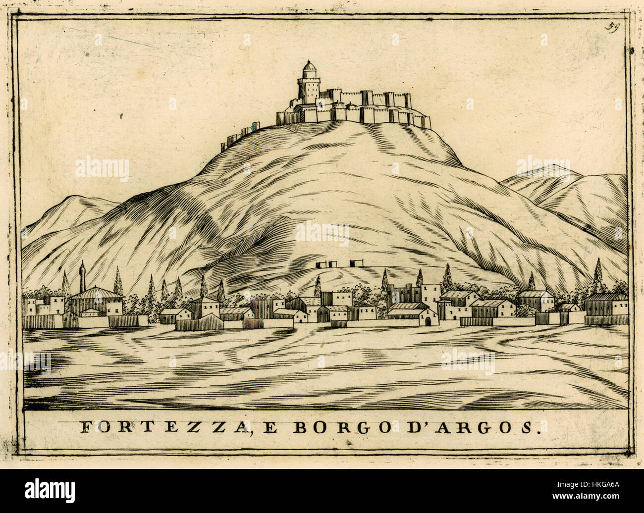 This map, created by Vincenzo Coronelli in 1688, depicts the Fortezza ...
