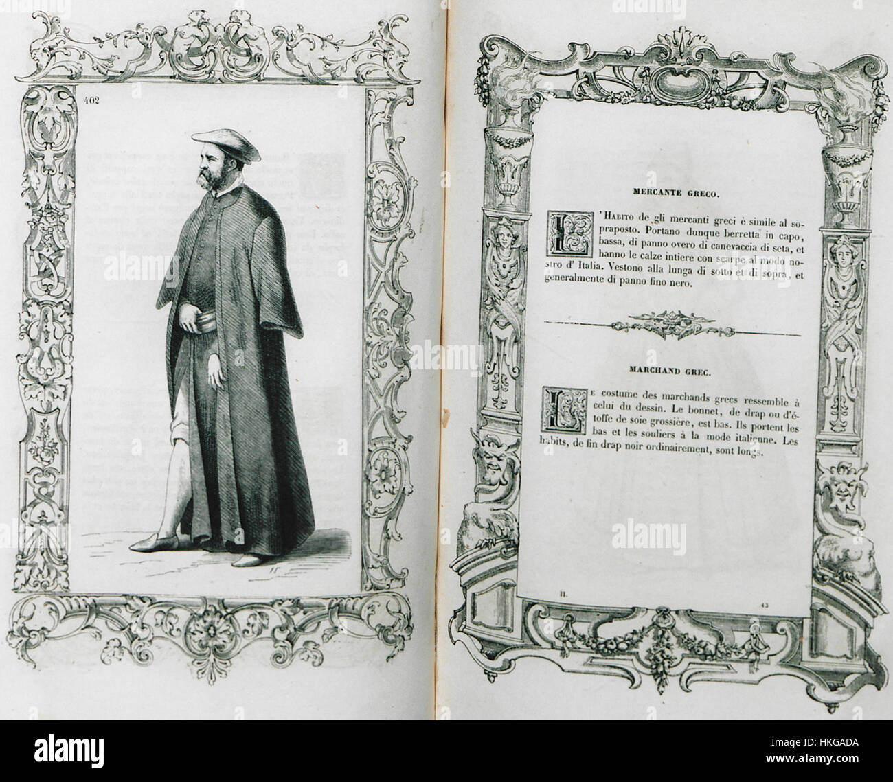 This 1860 painting by Cesare Vecellio depicts a Greek merchant in ...