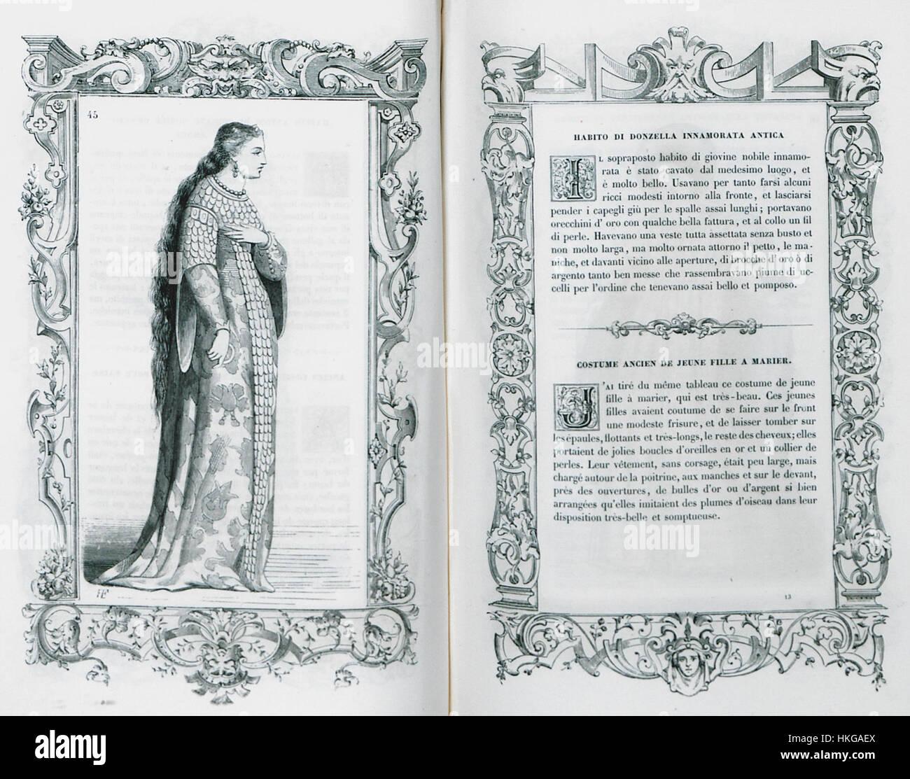 The 'Habito di donzella innamorata' (Costume of the Inamorata) by ...