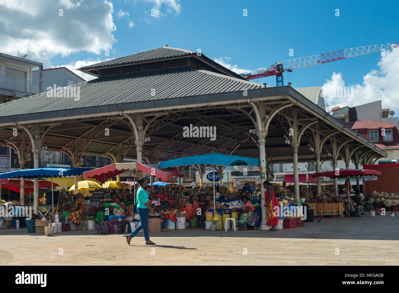 Caribbean market guadeloupe hi-res stock photography and images - Alamy