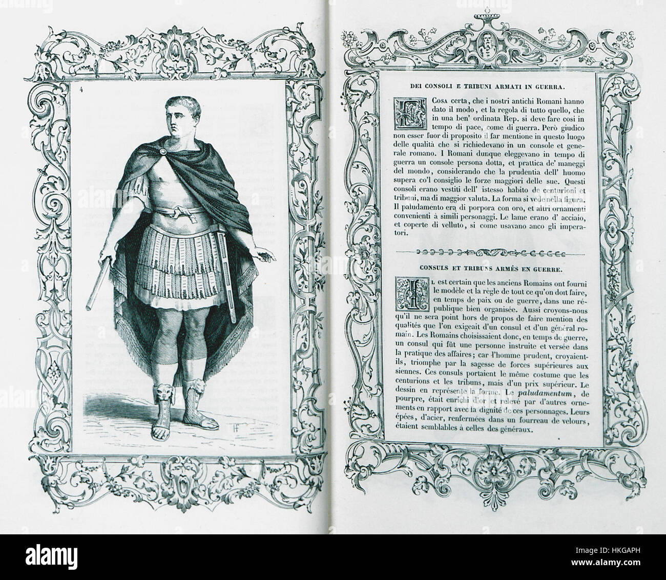 This 1860 painting by Cesare Vecellio illustrates Roman consuls and ...