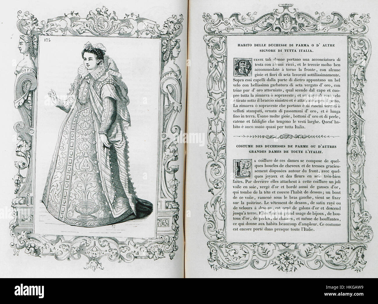 'Habito delle duchesse di Parma o d'altre signore di tutta Italia' by ...