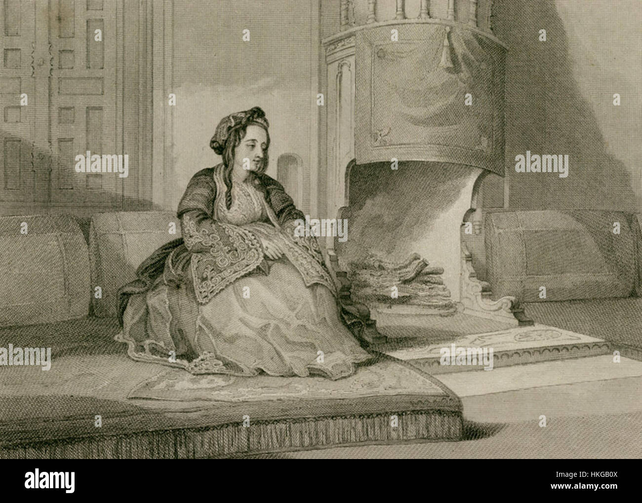Thomas Smart Hughes' painting from 1820, 'Mistress of a Greek Family ...