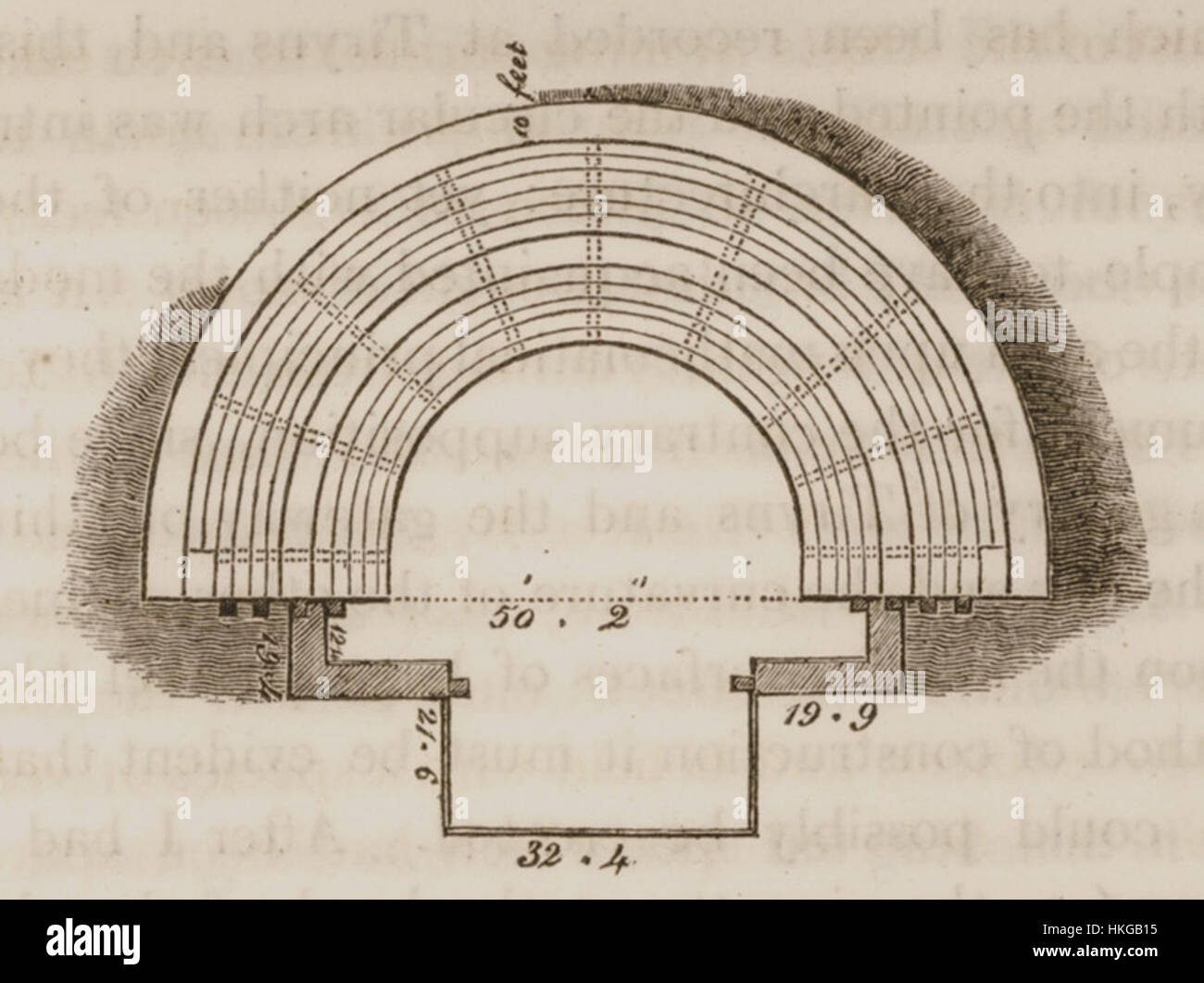 This 1820 plan by Hughes Thomas Smart illustrates the design of an ...