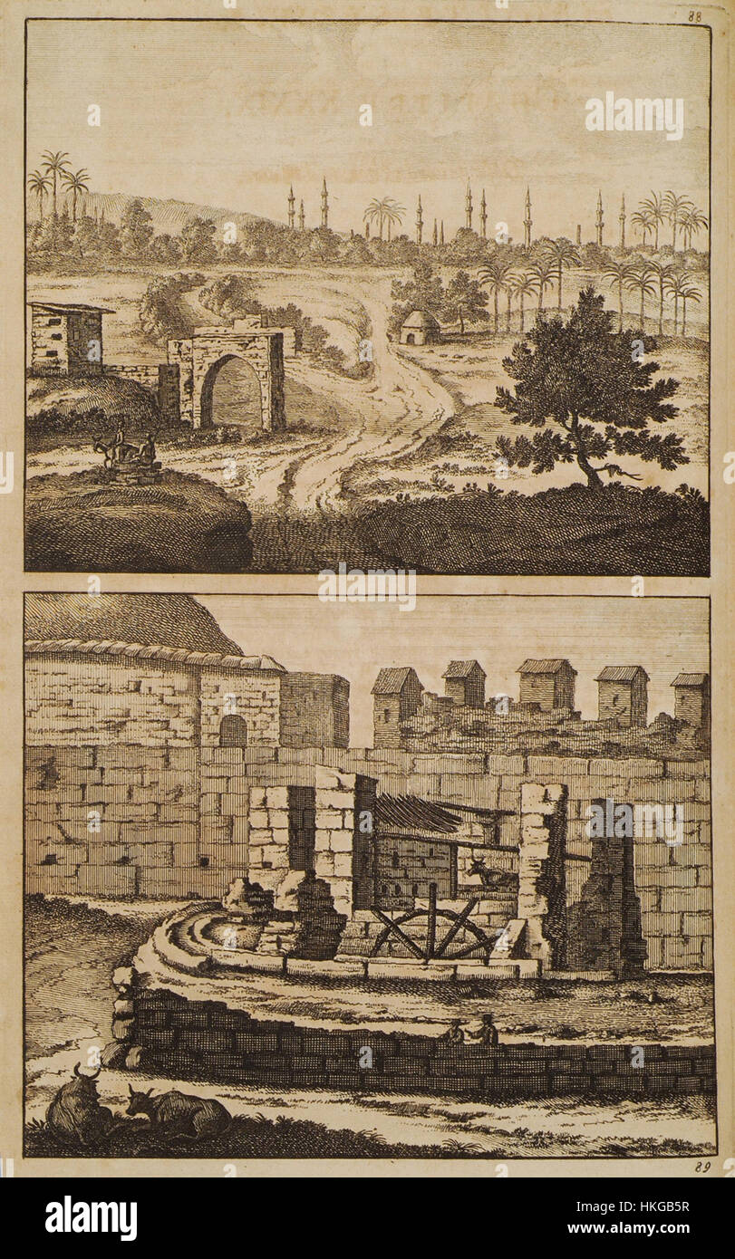 This 1714 painting by Cornelis De Bruyn depicts a well in historical ...