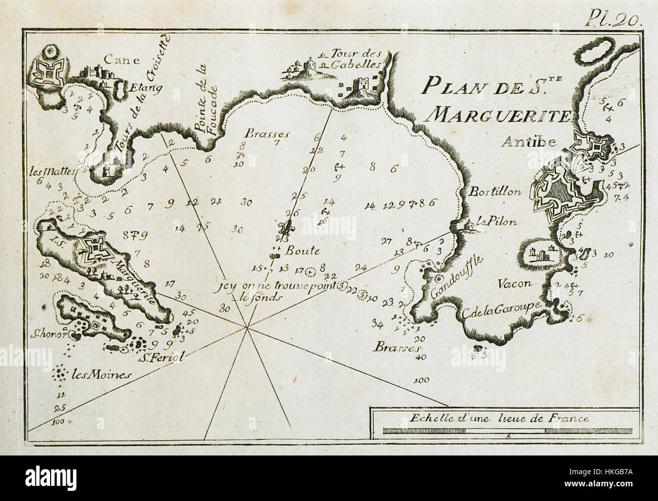 Antibes map hi-res stock photography and images - Alamy