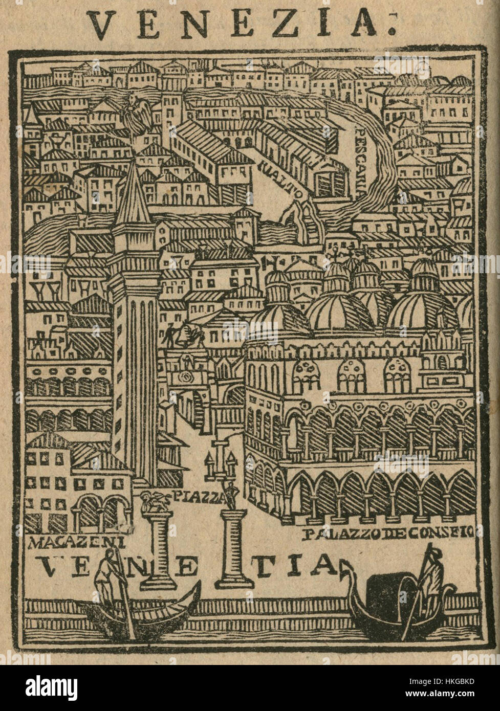 *Venezia Bianco Noe 1600* portrays a historic scene set in Venice ...