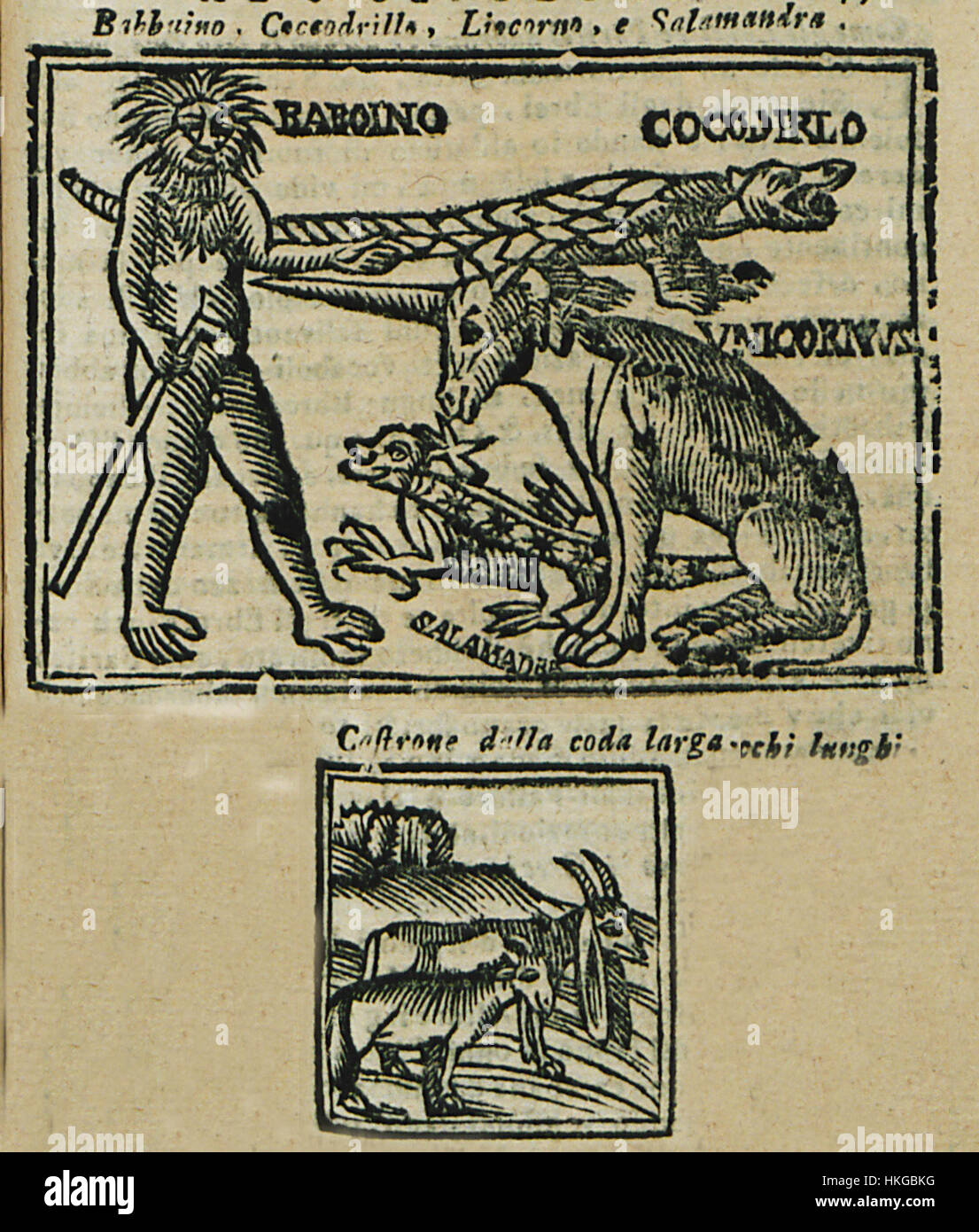 This 1600 artwork features an intriguing combination of animals ...