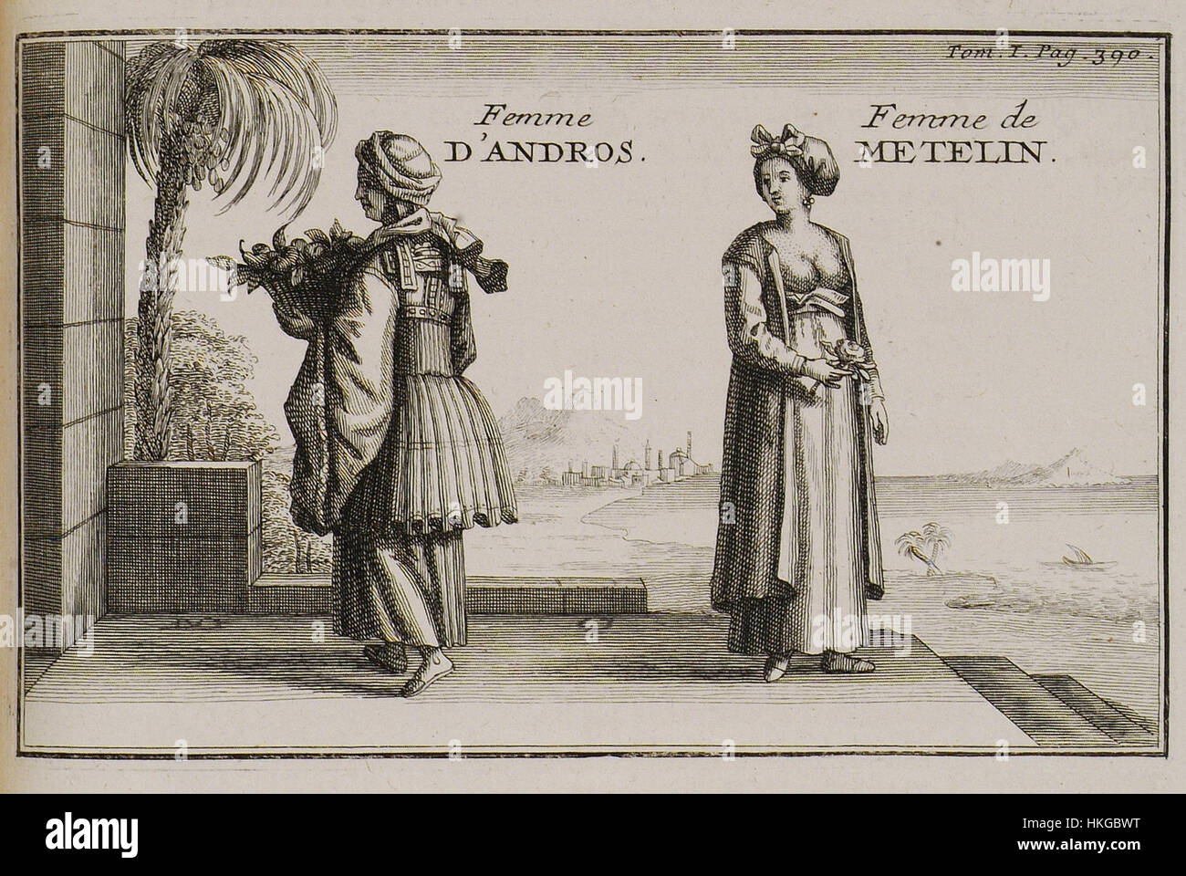 This 1717 artwork by Joseph Pitton de Tournefort illustrates women from ...