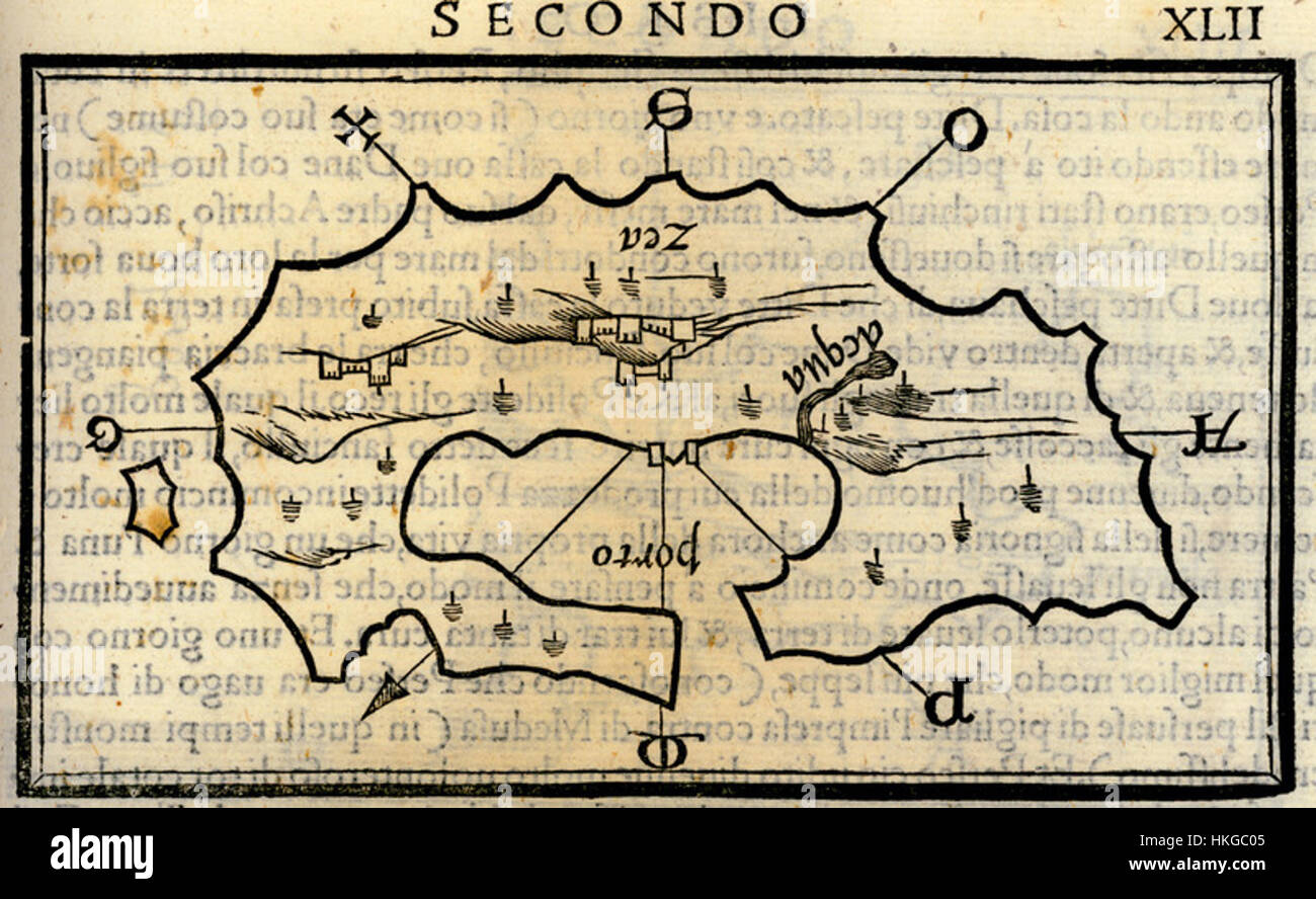 This 1547 map by Benedetto Bordone is one of the early Renaissance ...