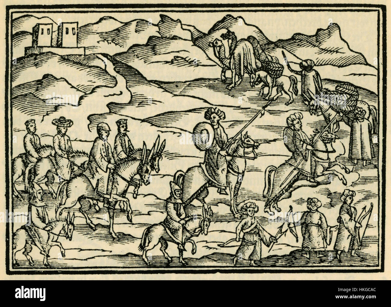 This painting, titled 'Ankunft gegen Rama Schweigger Salomon 1608 ...