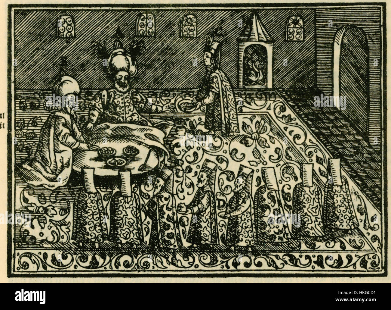 This 1608 painting by Salomon Schweigger depicts the Sultan's meal ...