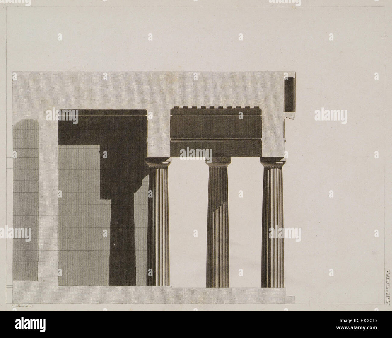 This architectural drawing from 1794 by James Stuart and Nicholas ...