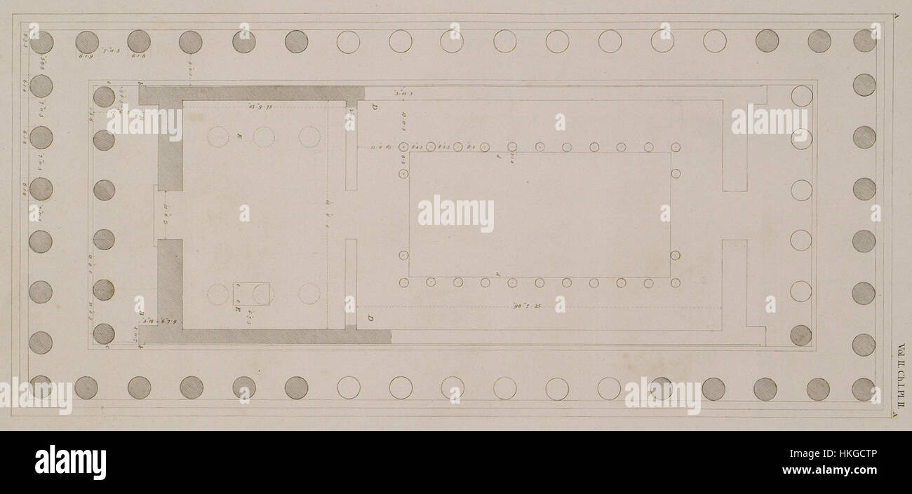 This architectural plan of the Parthenon by Stuart James and Nicholas ...