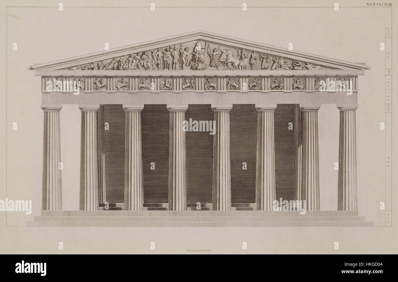 Parthenon Front Drawing