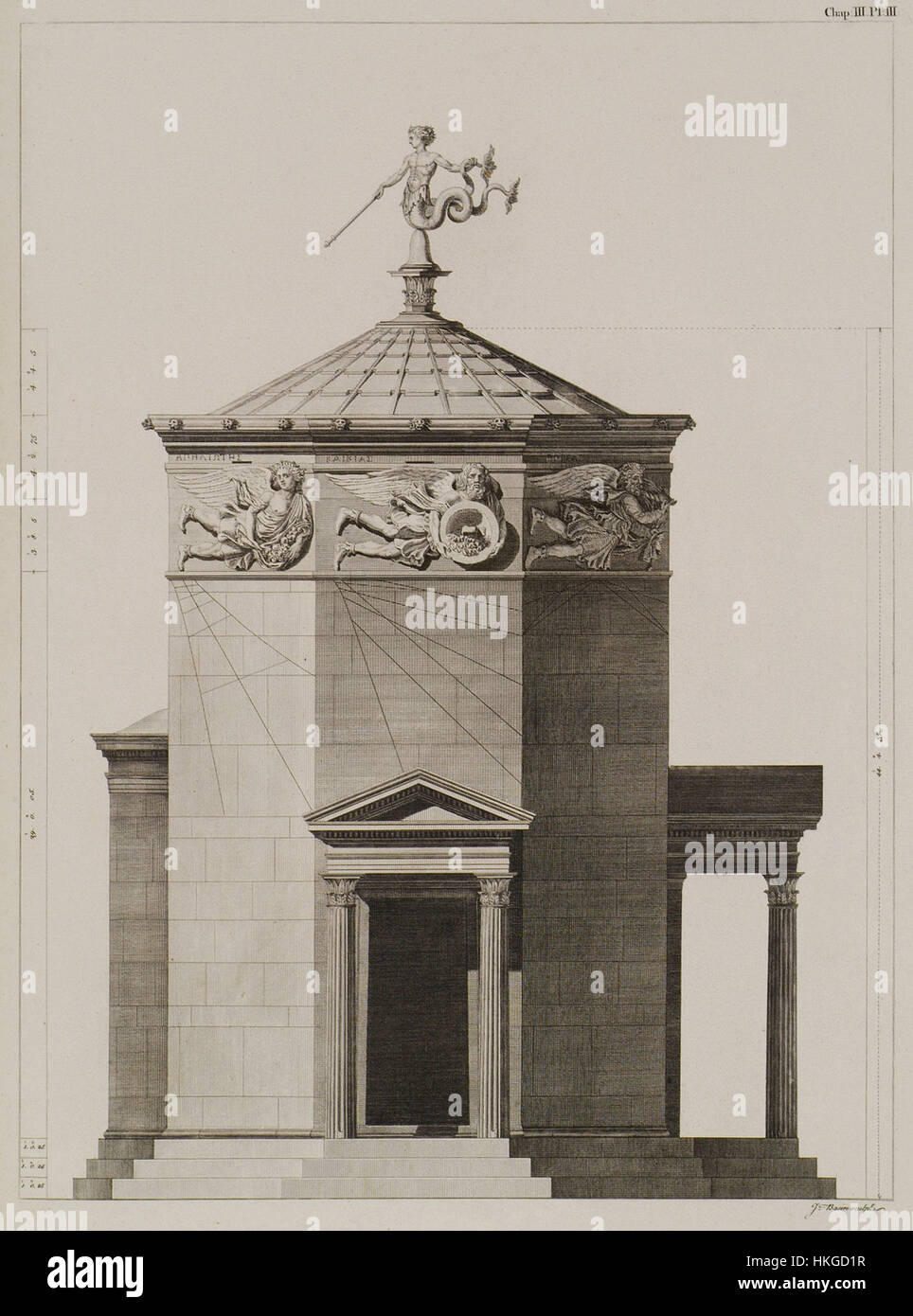 This elevation drawing, created by James Stuart and Nicholas Revett in ...