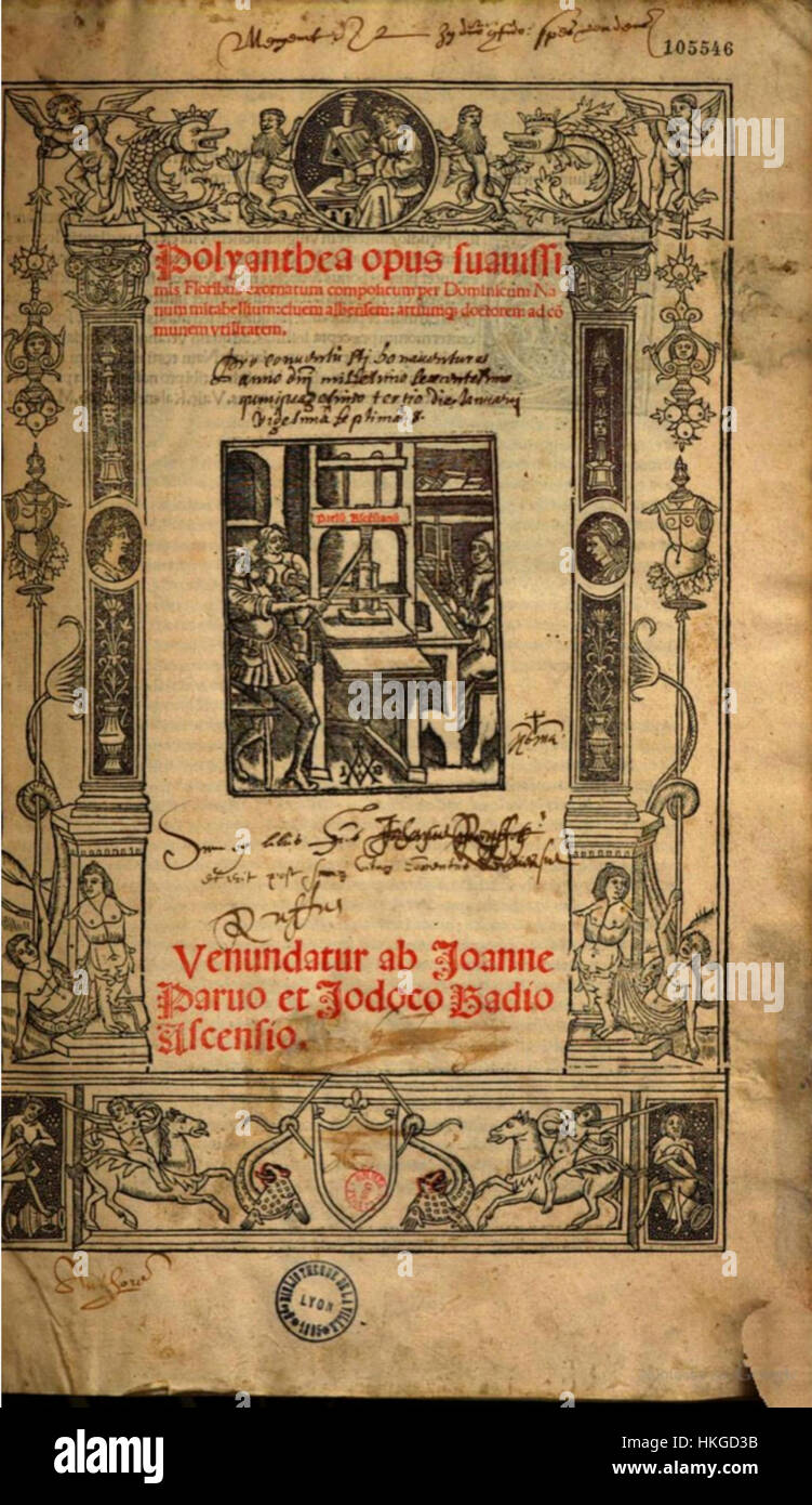 The 'Polyanthea' manuscript from Paris, dating back to 1512, is a ...