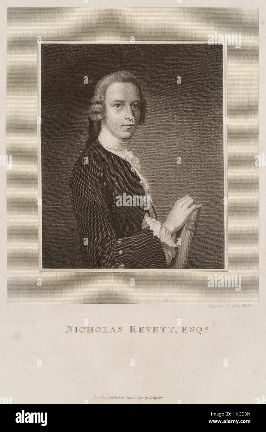 This 1816 portrait of Nicholas Revett, a renowned British architect ...