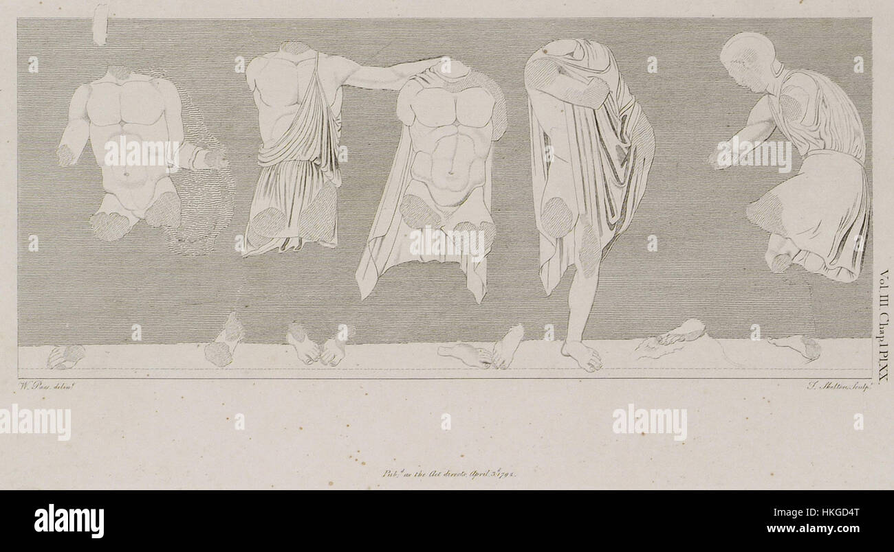 This image shows the sculptural details from the frieze of the pronaos ...