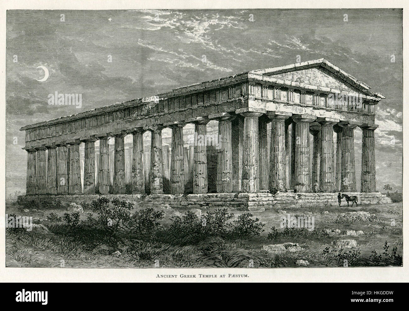 Greek temple drawing hi-res stock photography and images - Alamy