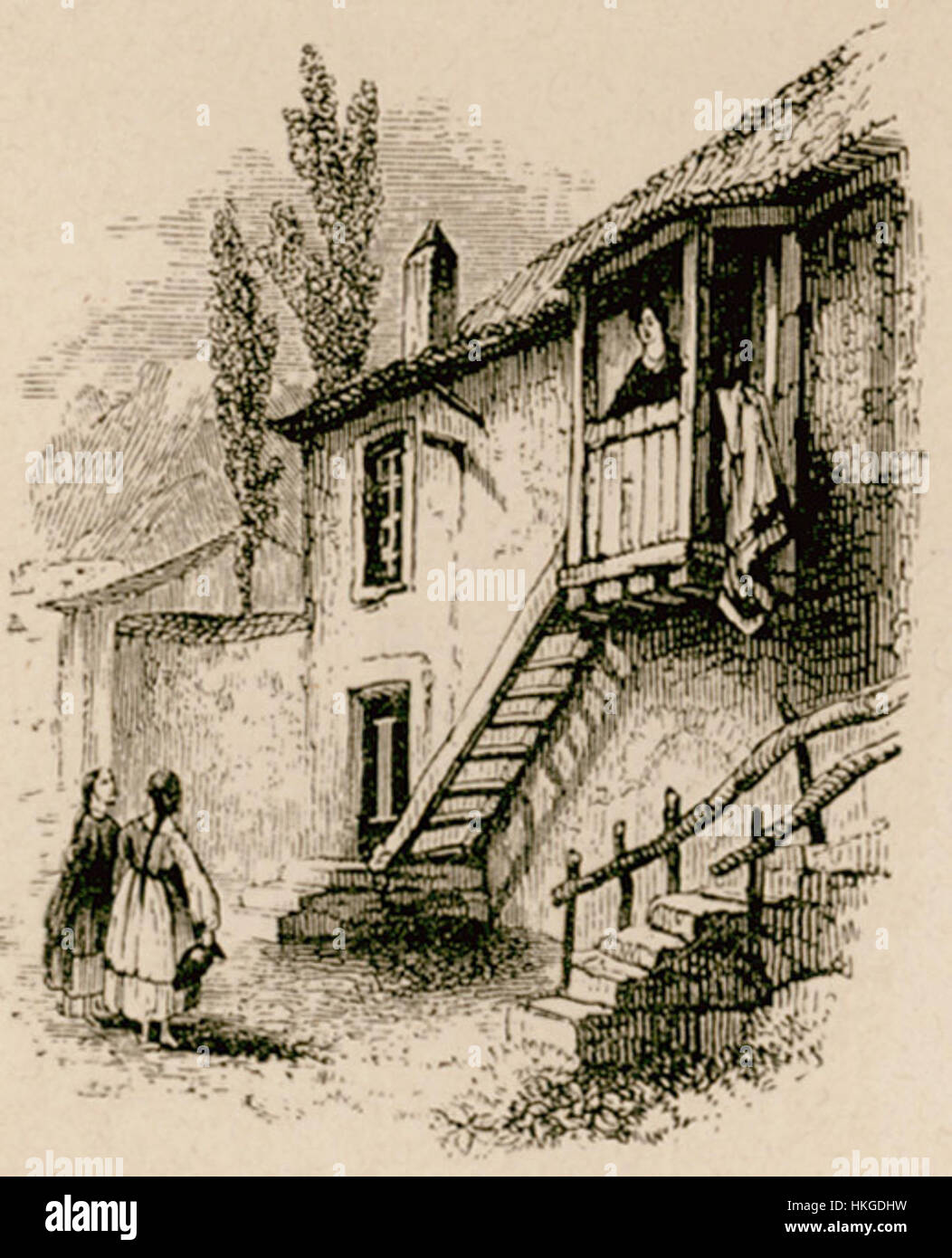 This painting by Christopher Wordsworth from 1882 depicts a house in ...