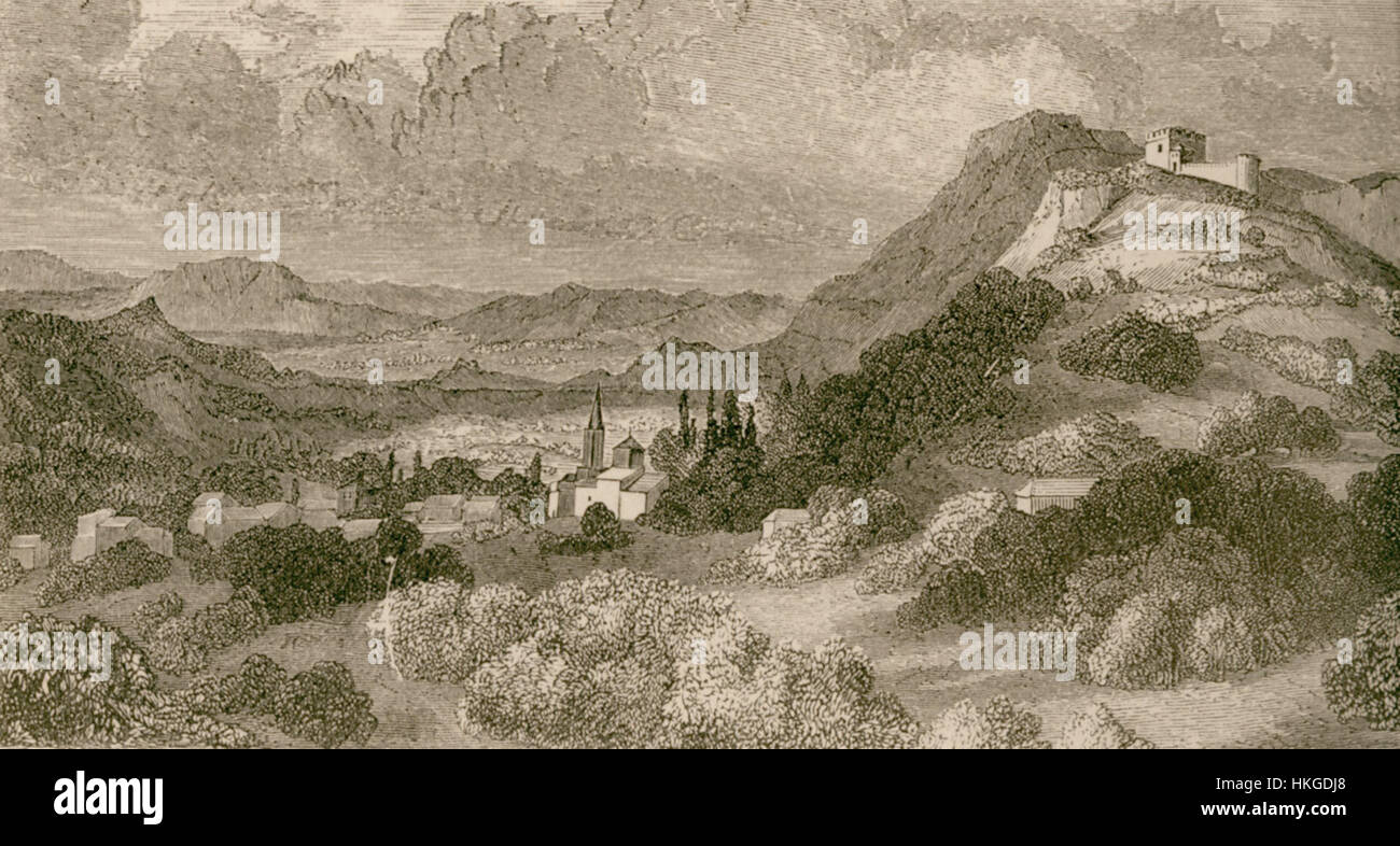 'Plain of Sparta' by Christopher Wordsworth, painted in 1882, depicts ...