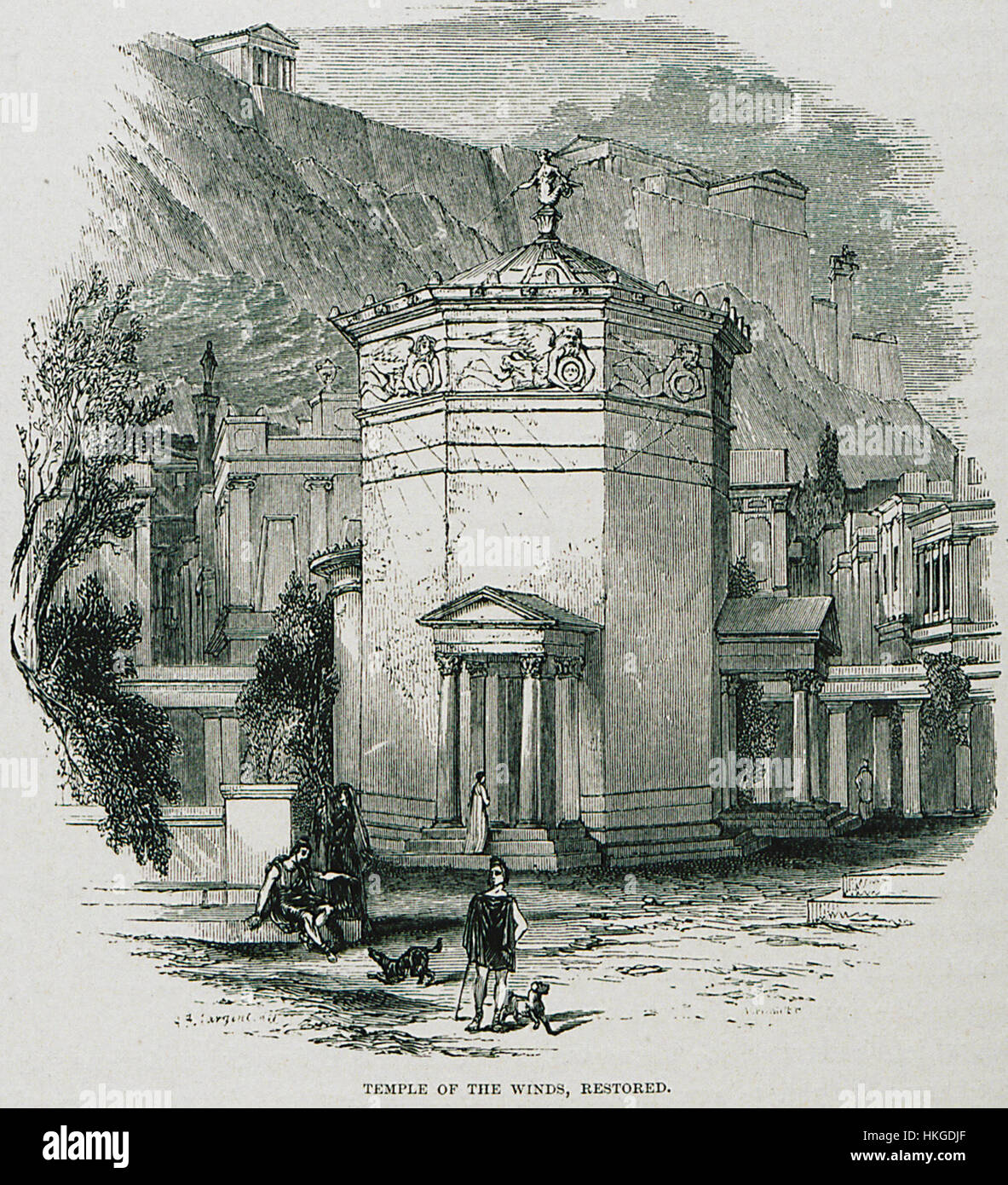 'Temple of the Winds,' restored by Christopher Wordsworth in 1882 ...