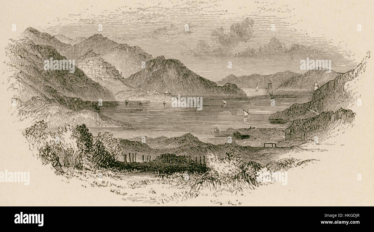 A 1882 oil painting by Christopher Wordsworth depicting the Town and ...