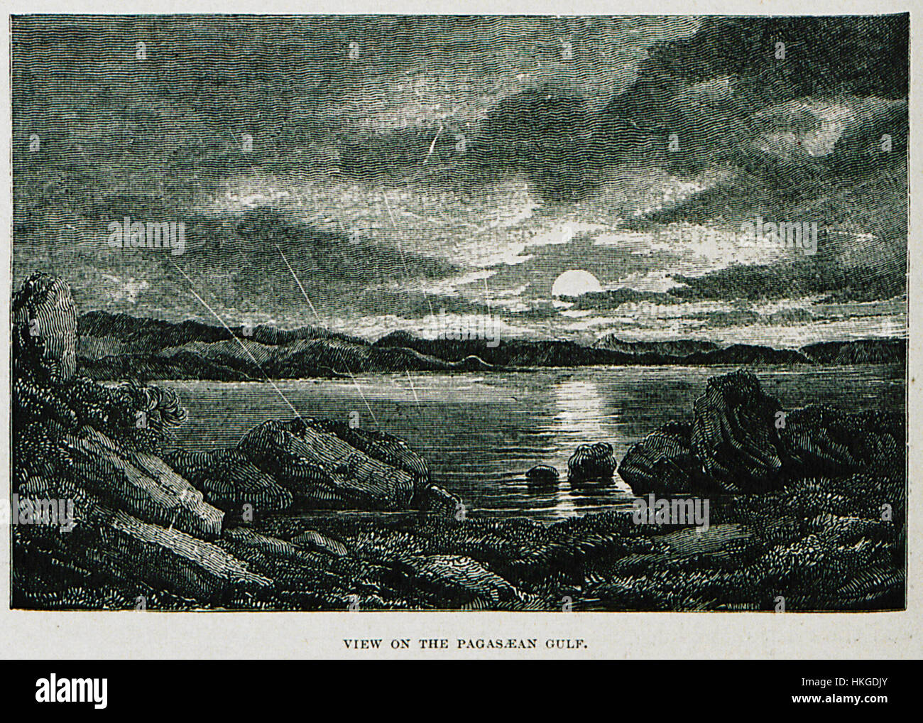 Christopher Wordsworth’s 1882 painting 'View of the Pagasean Gulf ...