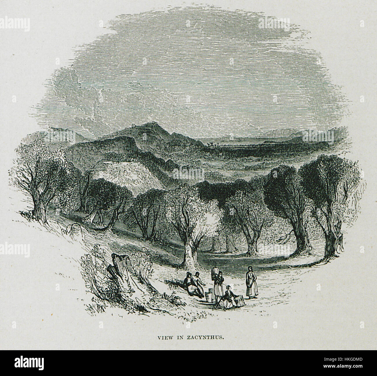 Christopher Wordsworth’s 'View in Zakynthus' from 1882 depicts the ...